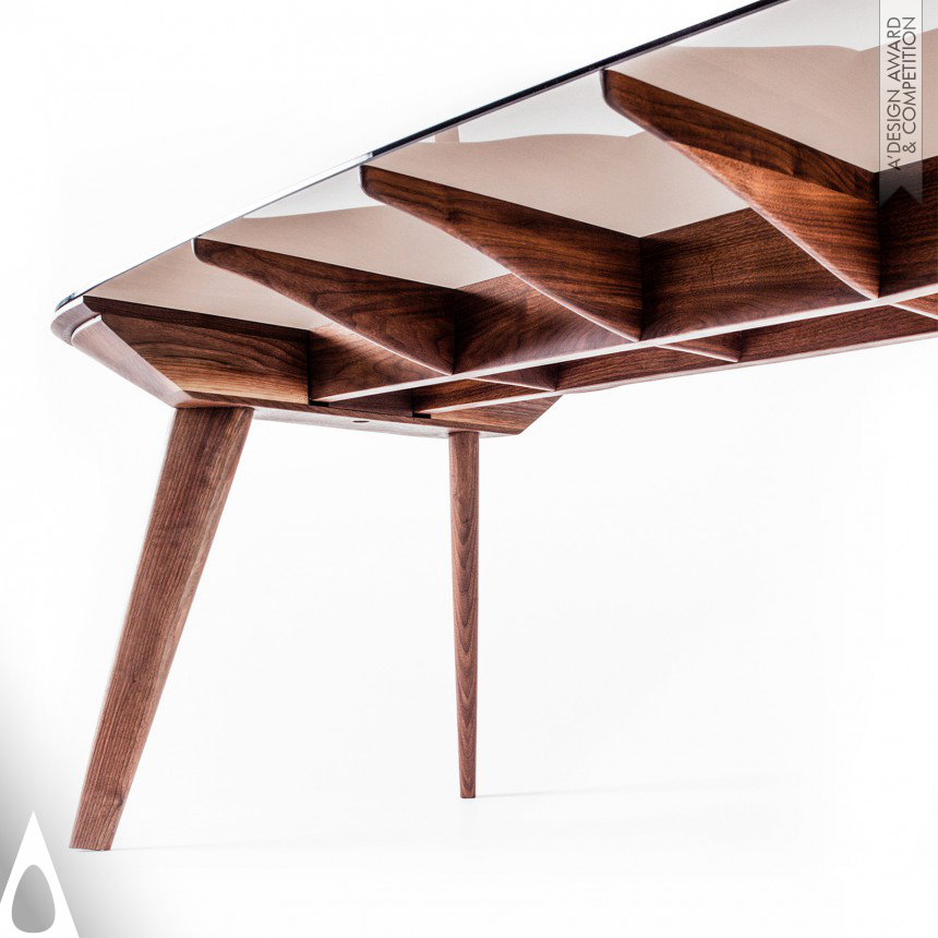 A' Design Award and Competition - Alexandre Caldas Herringbone Dining Table