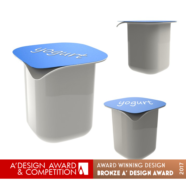 The Design of Easy Openning Yogurt Box