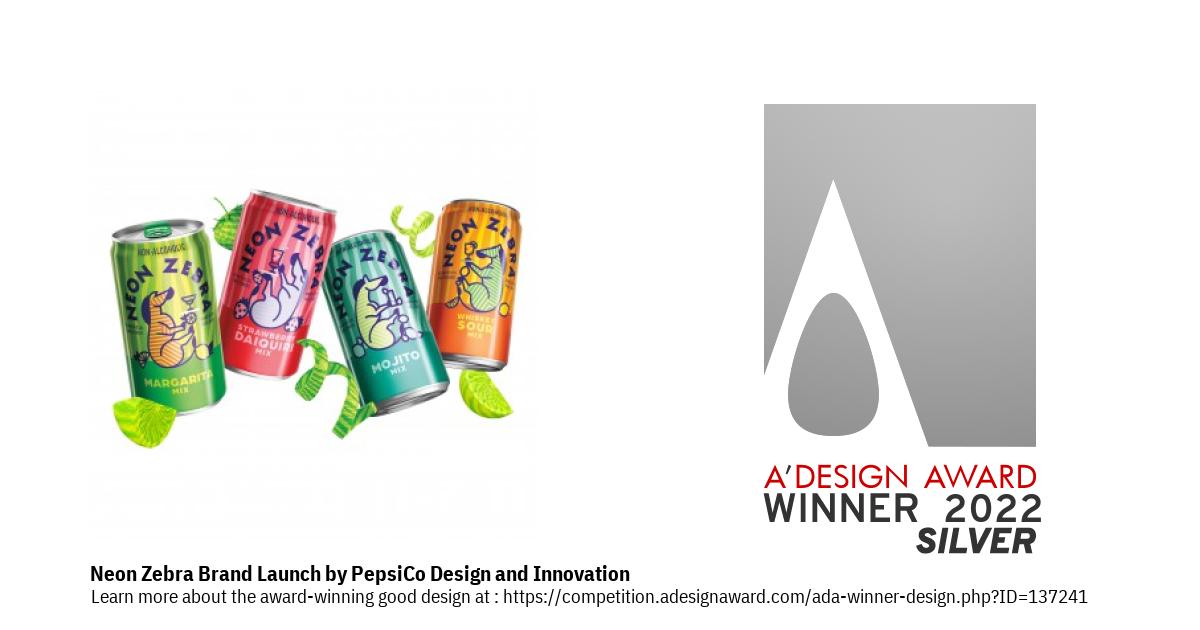 Neon Zebra Brand Launch Beverage Packaging by PepsiCo Design and Innovation