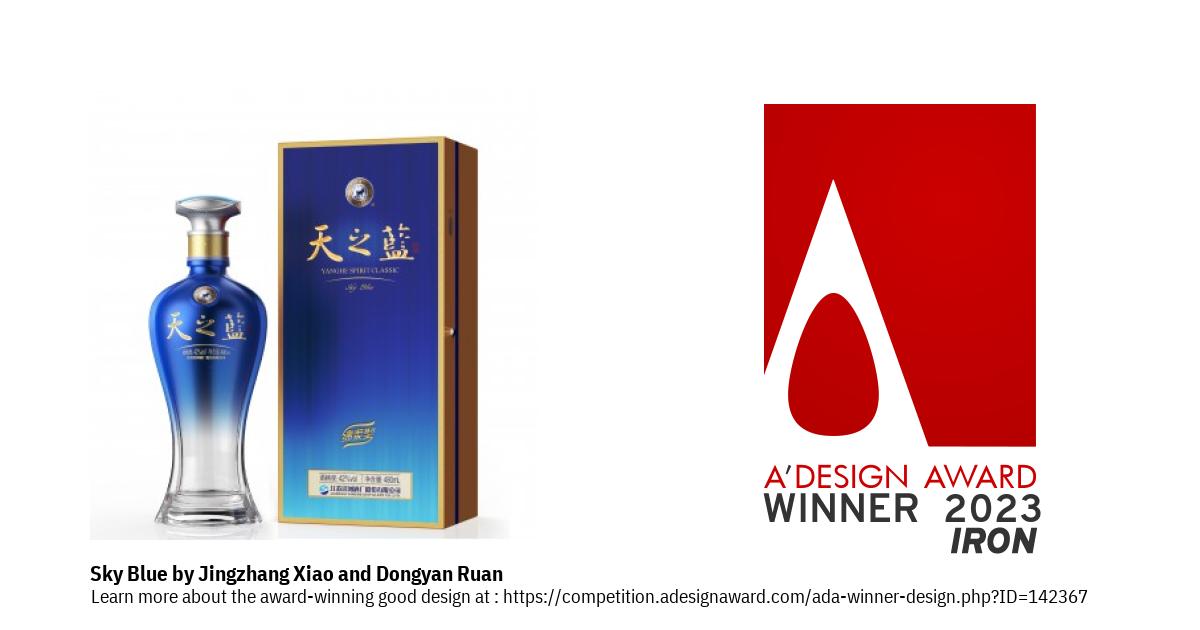 Sky Blue Alcoholic Beverage Packaging by Jingzhang Xiao and Dongyan Ruan
