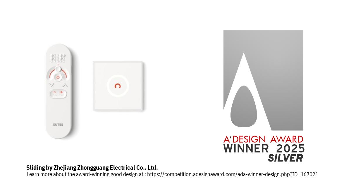 Sliding Remote Control by Zhejiang Zhongguang Electrical Co., Ltd.