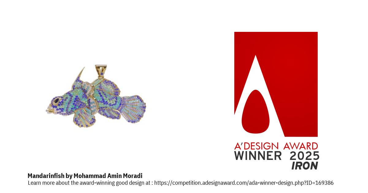 Mandarinfish Pendant by Mohammad Amin Moradi