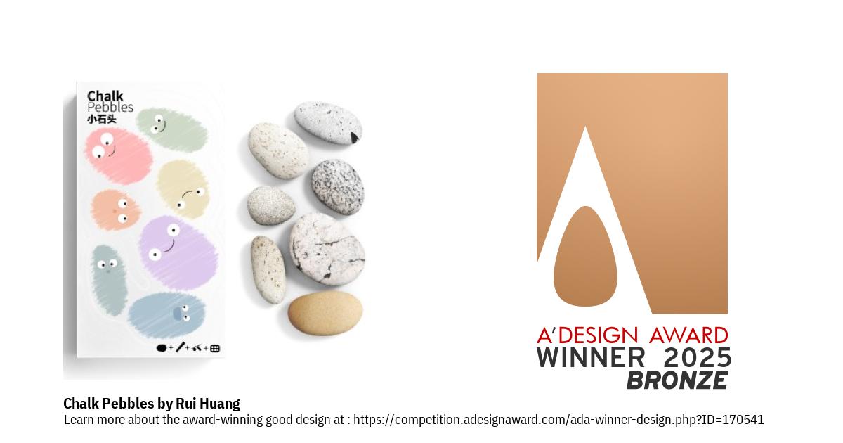 Chalk Pebbles Stationery by Rui Huang