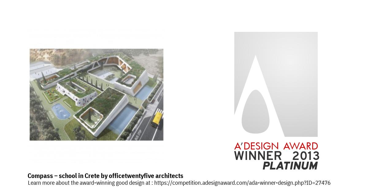 Compass – school in Crete Bioclimatic European School Complex by ...