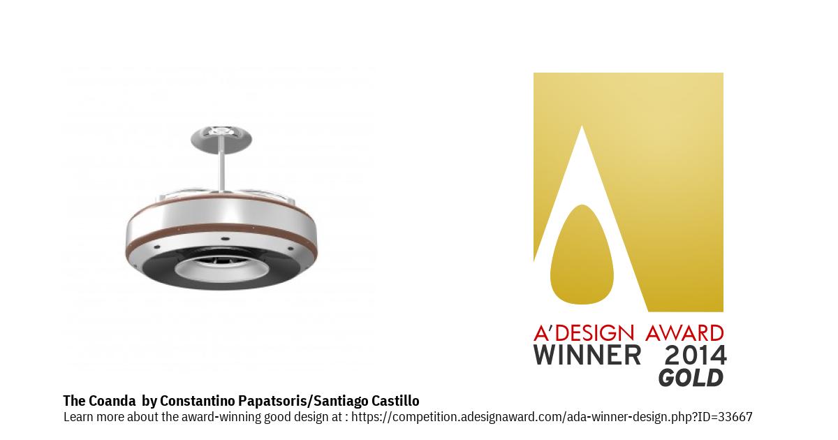 The Coanda Ceiling Fan by Constantino Papatsoris/Santiago Castillo