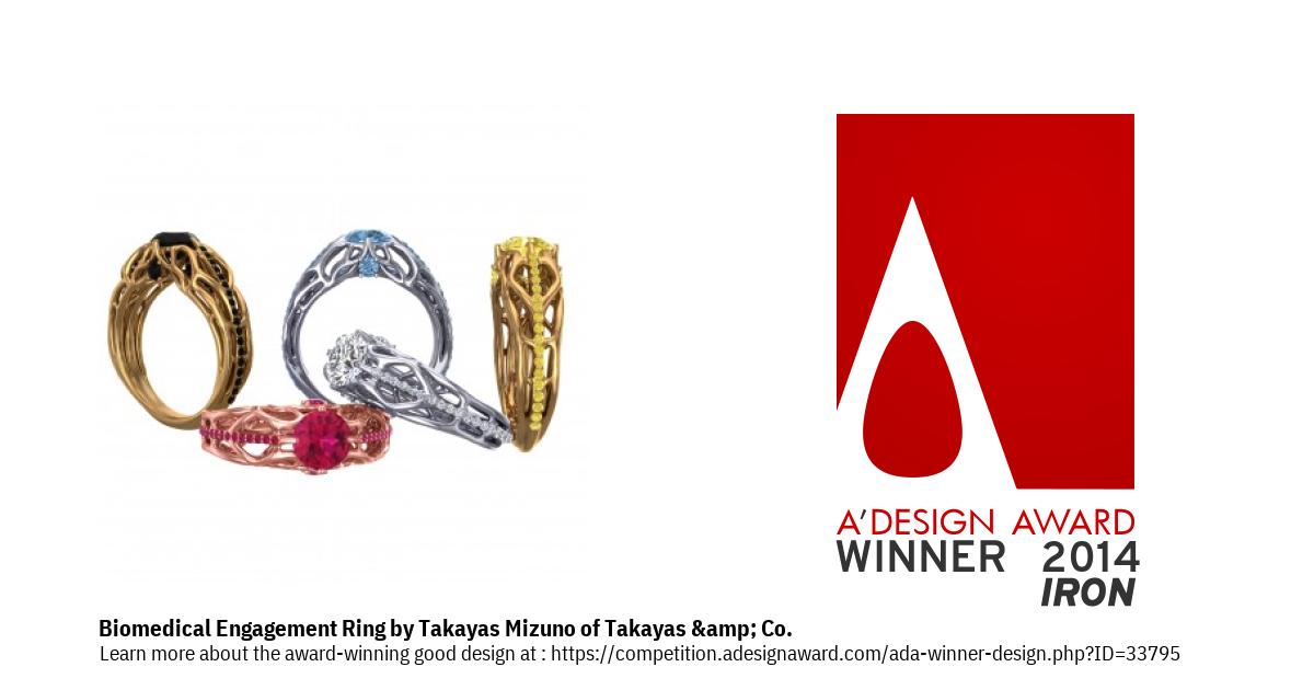Biomedical Engagement Ring Jewelry- Ring by Takayas Mizuno of Takayas & Co.