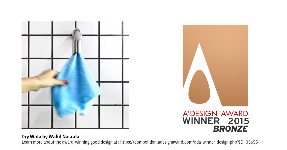 Dry Wata Towel Hanger by Walid Nasrala