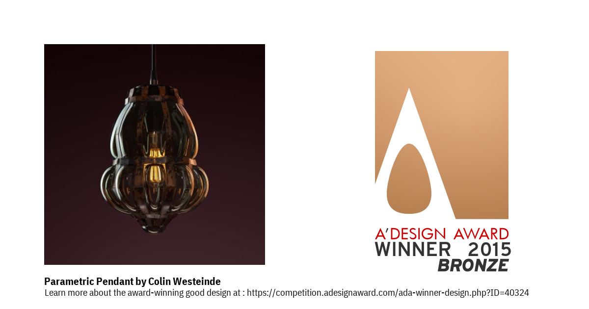 Parametric Pendant Pendant light by Colin Westeinde