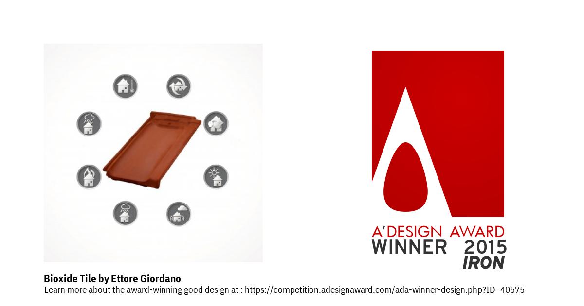 Bioxide Tile Roof Tile by Ettore Giordano