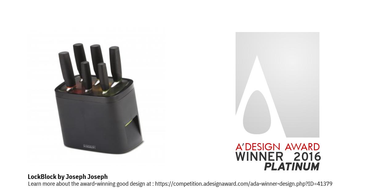 LockBlock Self Locking Knife Block by Joseph Joseph