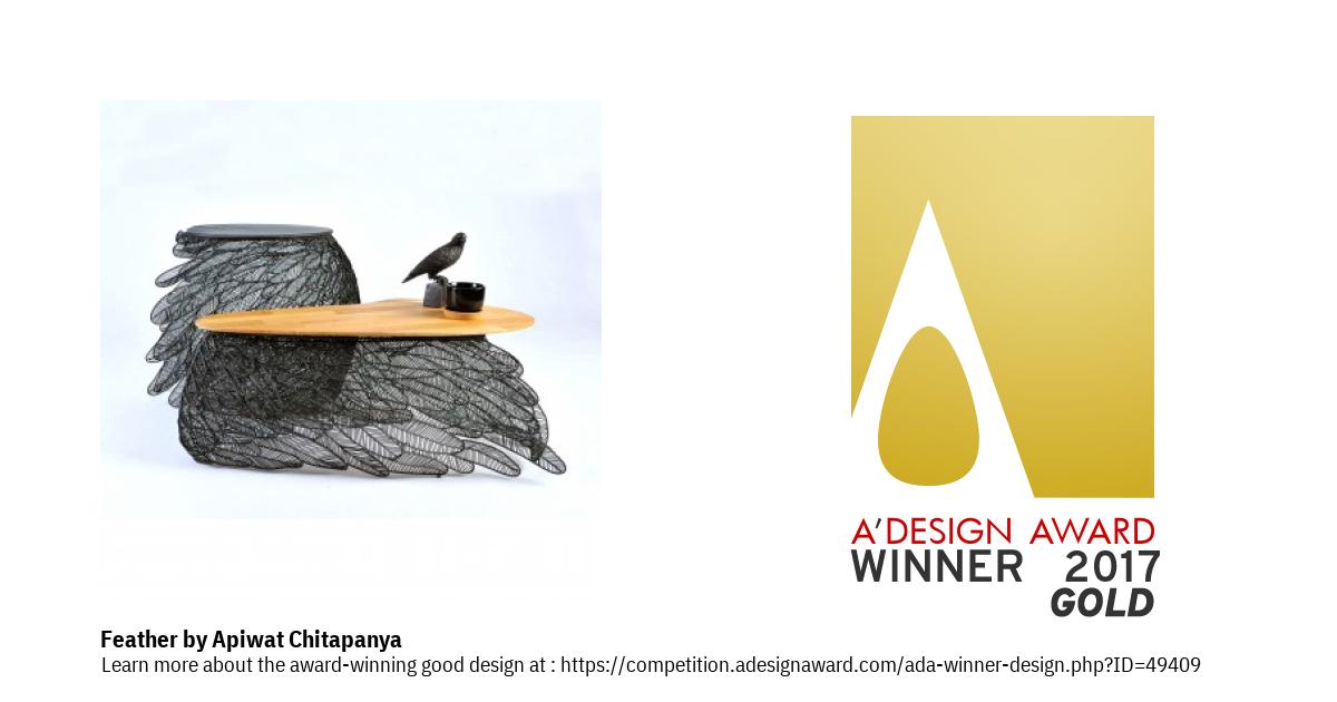 Feather Coffee and Side Table by Apiwat Chitapanya