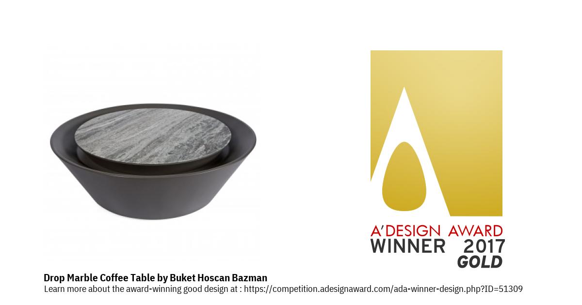 Drop Marble Coffee Table Coffee Table by Buket Hoscan Bazman