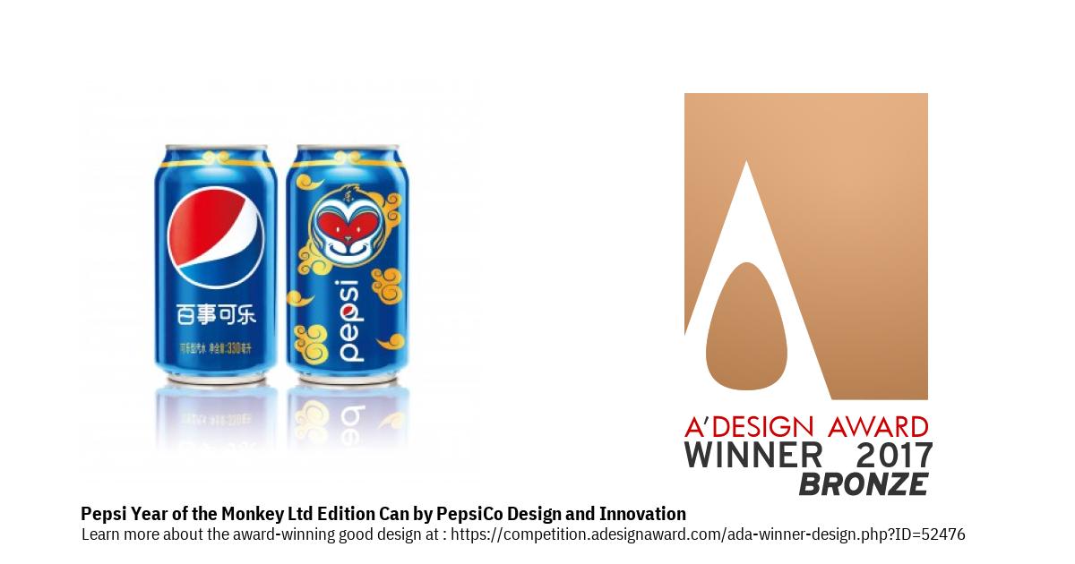 Pepsi Year of the Monkey Ltd Edition Can Aluminum Can by PepsiCo Design ...
