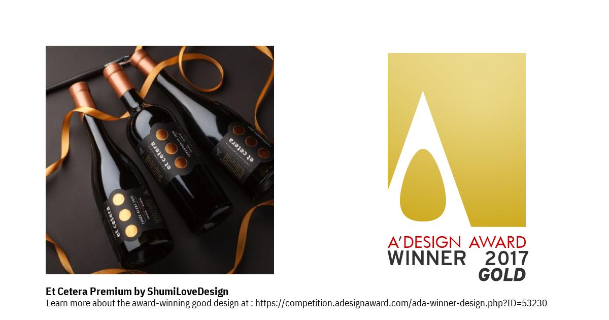 Et Cetera Premium Wine Label by ShumiLoveDesign