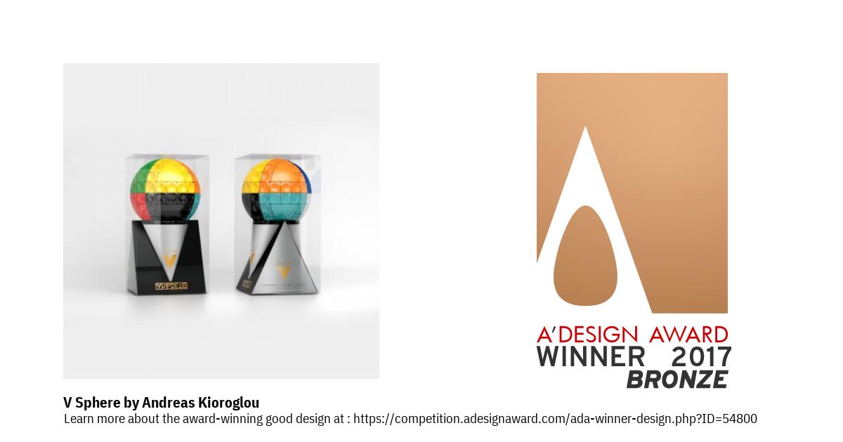 V Sphere Packaging for a spherical product by Andreas Kioroglou