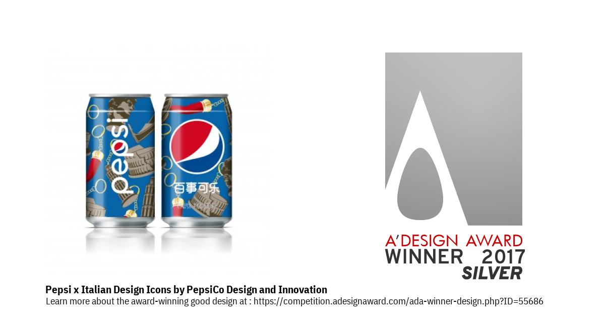Pepsi x Italian Design Icons Can graphics by PepsiCo Design and Innovation