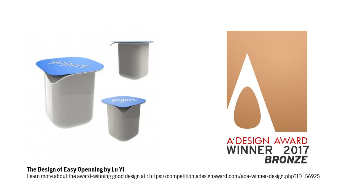 The Design of Easy Openning Yogurt Box by Lu Yi