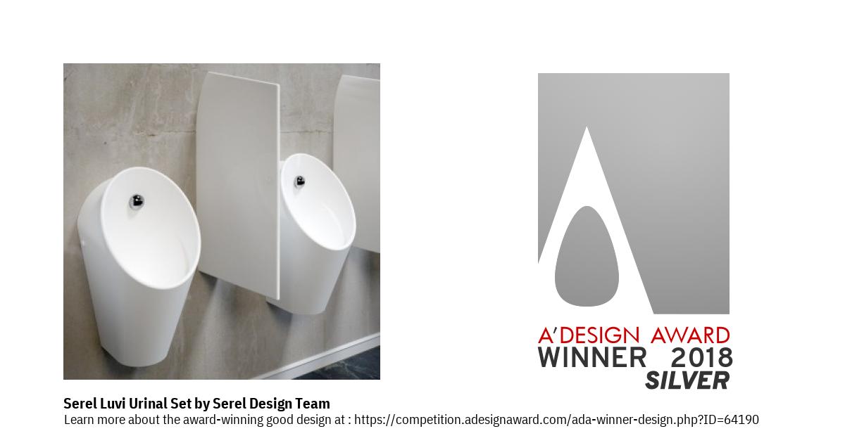 Serel Luvi Urinal Set Self-Cleaning by Serel Design Team