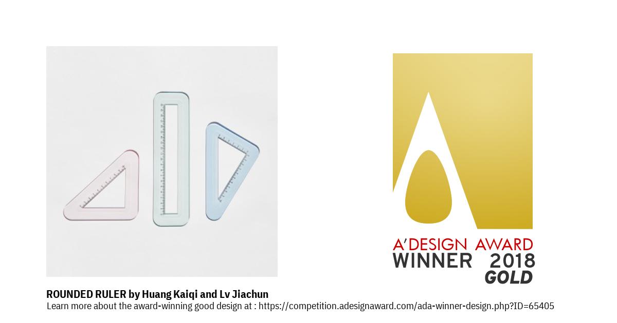 ROUNDED RULER A set of ruler designed for children by Huang Kaiqi and ...