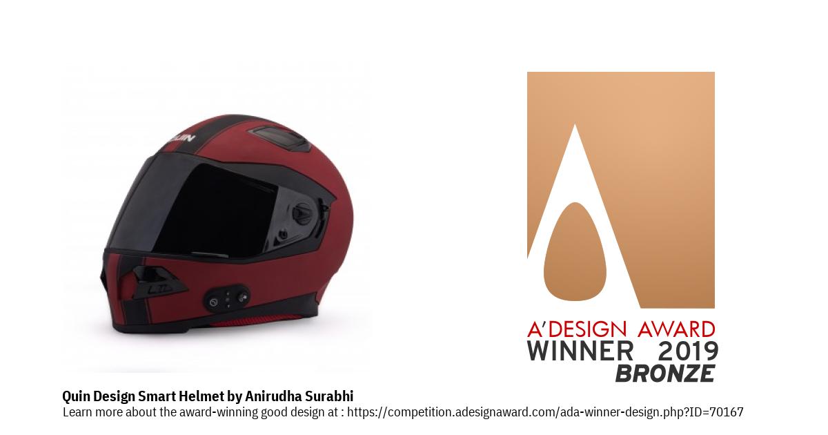 Quin Design Smart Helmet Smart Motorcycle Helmet by Anirudha Surabhi